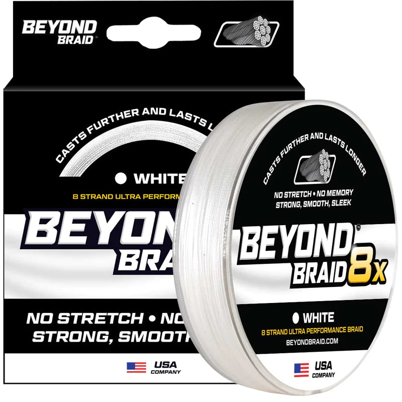 White 3-500 Yrd / 30-100 lb Braid